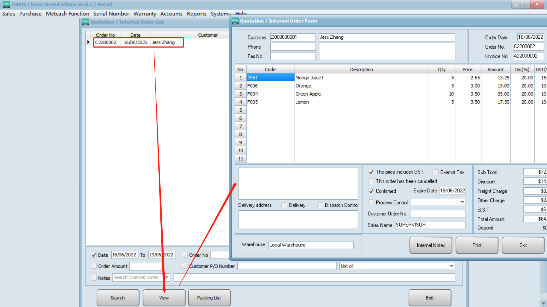 How to Check Quotation/Internal Order History – Zii Help Center
