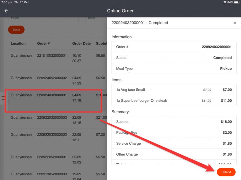 ZiiPOS – How to Do Refund for an Online Order – Zii Help Center