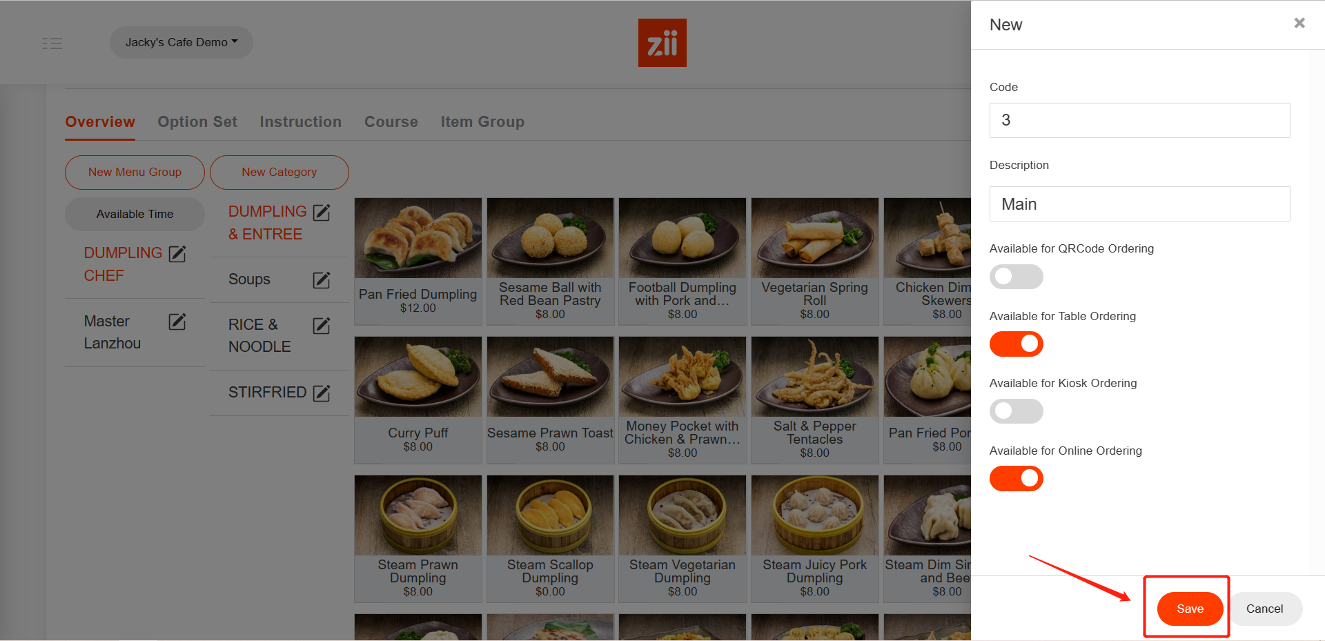 Cloud Menu–How to Add a New Menu Group – Zii Help Center