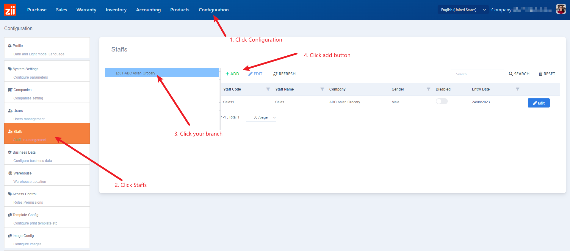 How to setup a staff login account for POS? – Zii Help Center