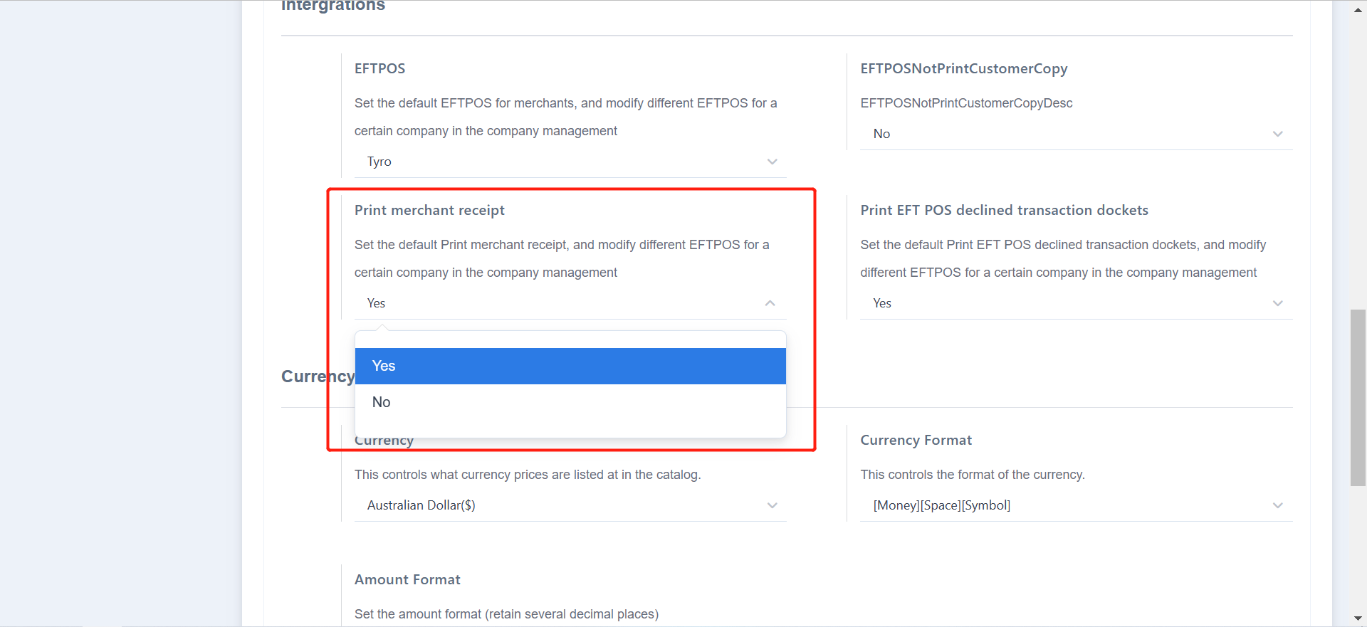 ZiiPSI–How to Enable/Disable Merchant Receipts – Zii Help Center