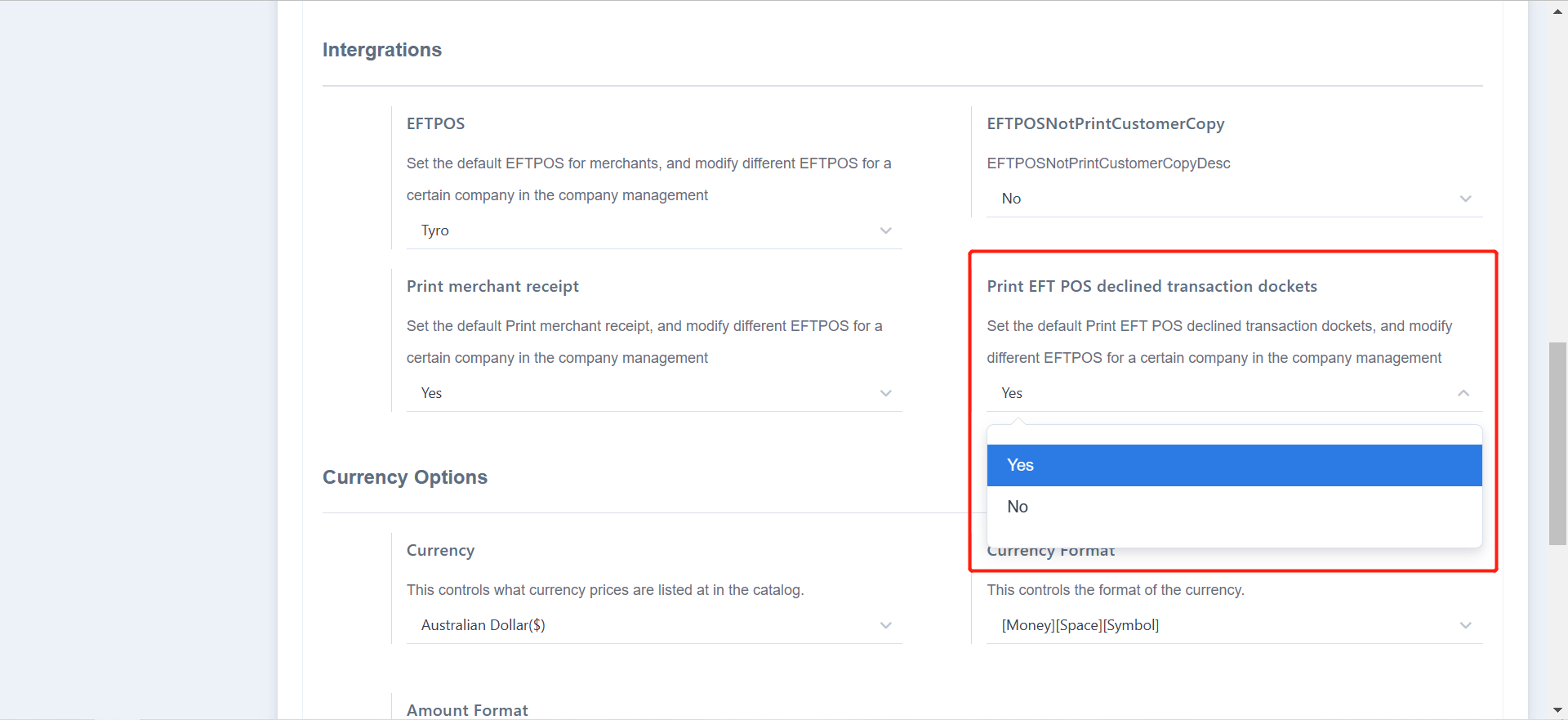 ZiiPSI–How to Enable/Disable Declined Transaction Dockets – Zii Help Center
