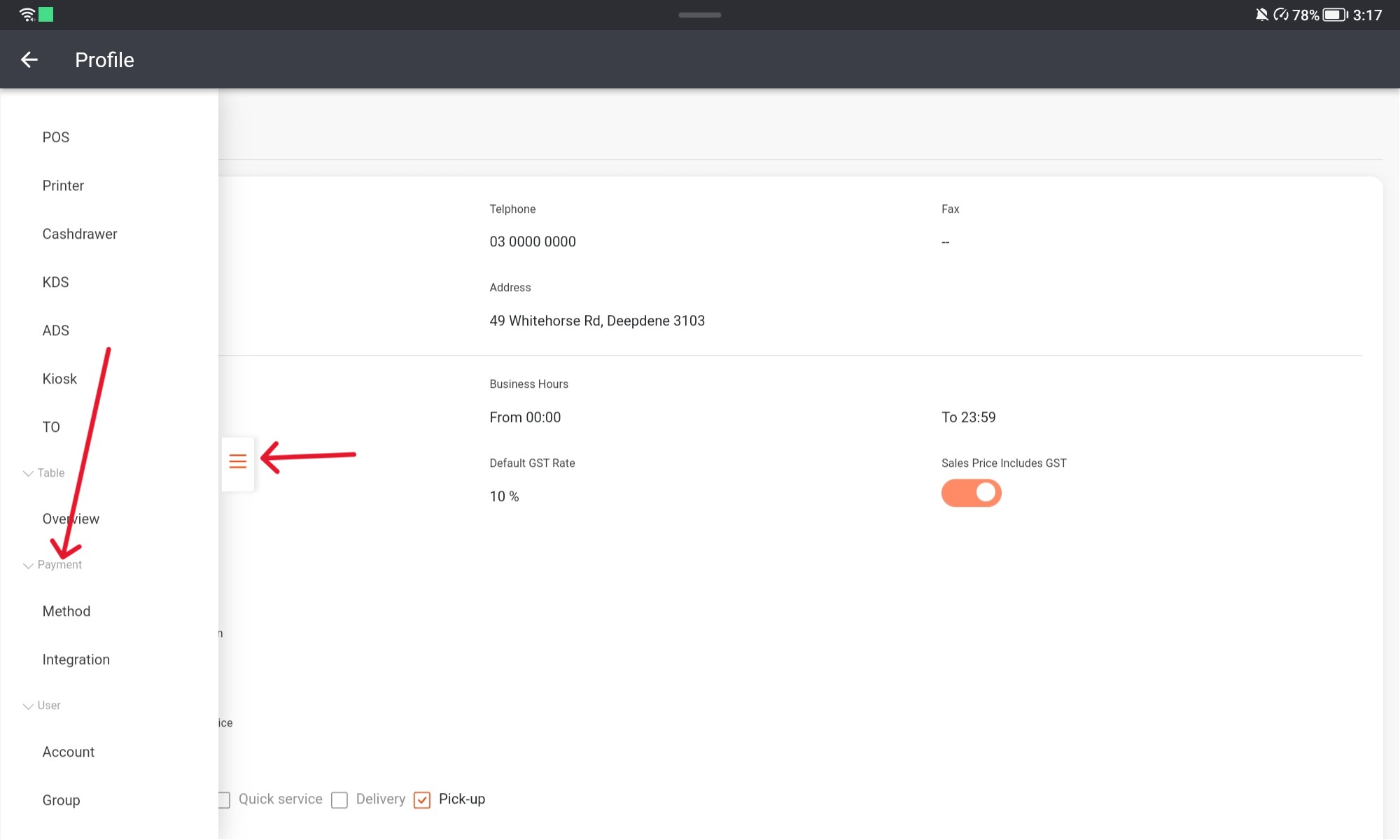 Pairing NAB Move/5000 to ZiiPOS with Linkly Cloud – Zii Help Center
